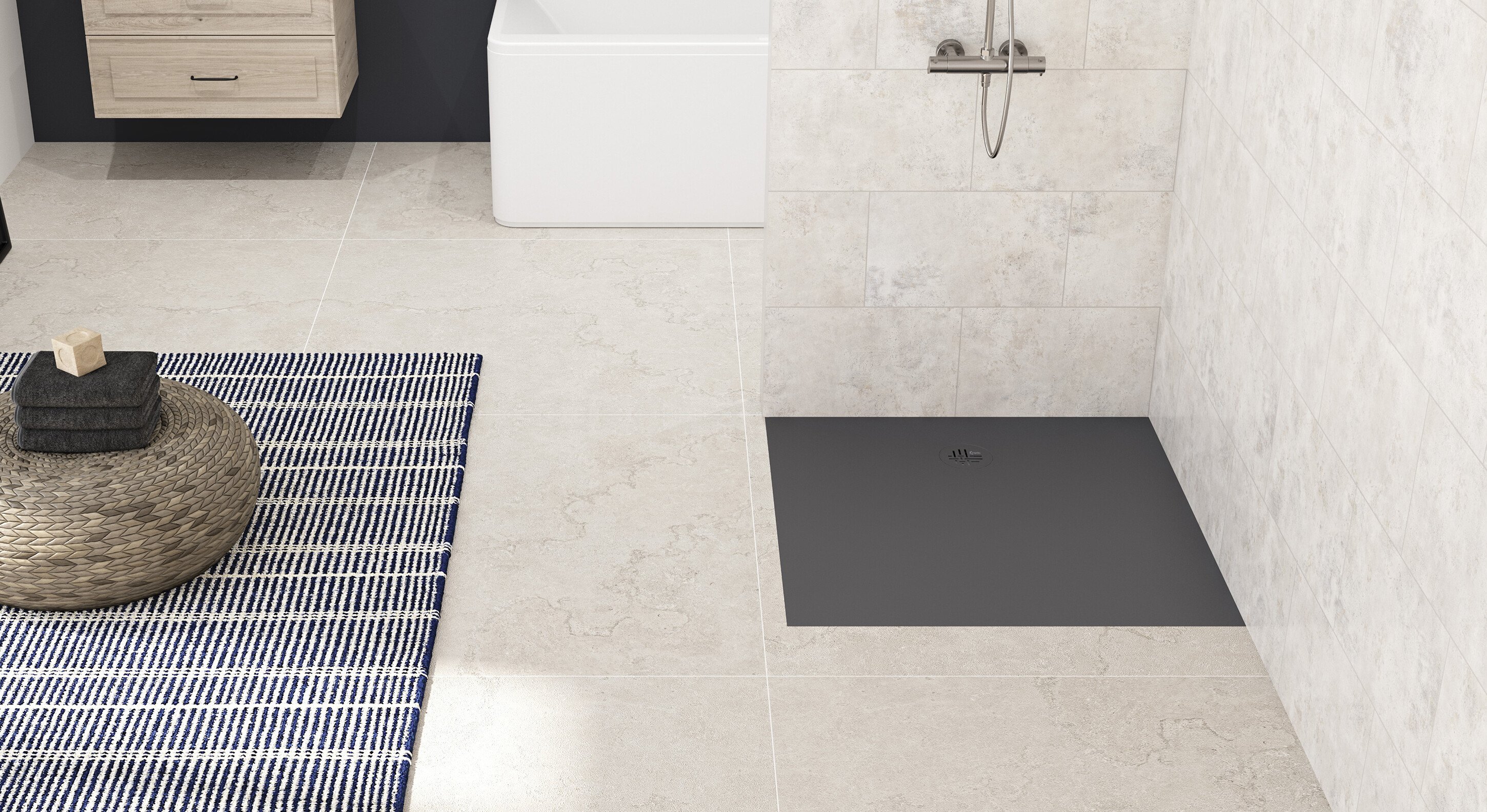 Kinesurf Nova – Receveur de douche découpable | Kinedo